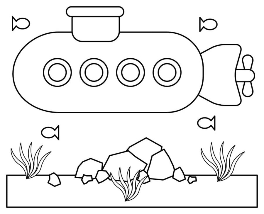 Coloriage Sous Marin à imprimer