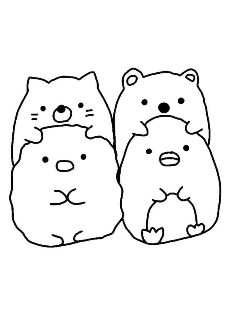 Sumikko Gurashi Coloring Pages