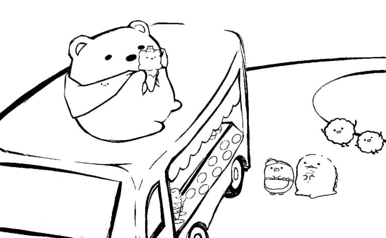 Sumikko Gurashi Coloring Pages