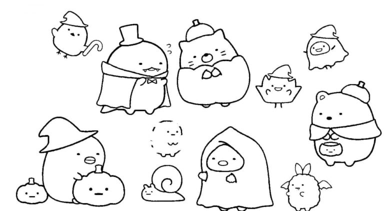 Sumikko Gurashi Coloring Pages