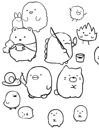 Sumikko Gurashi Coloring Pages