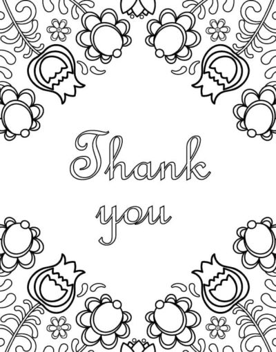 Thank You Coloring Pages