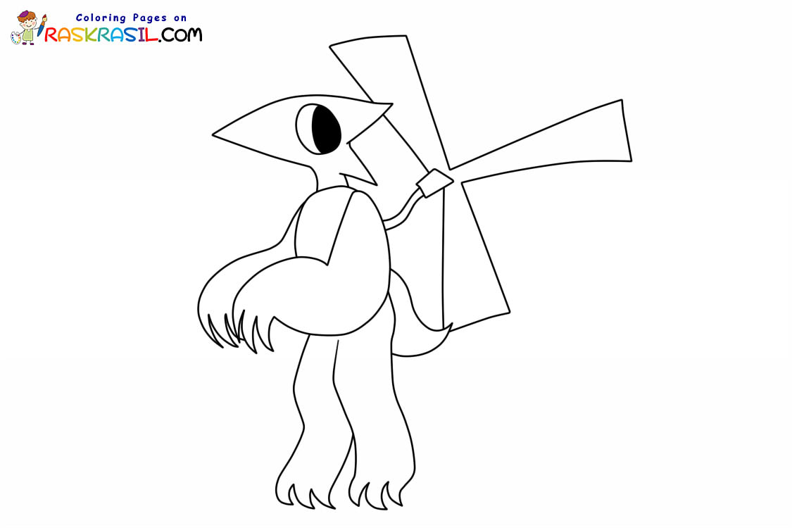 Desenhos de Yellow Rainbow Friends 2 para Colorir