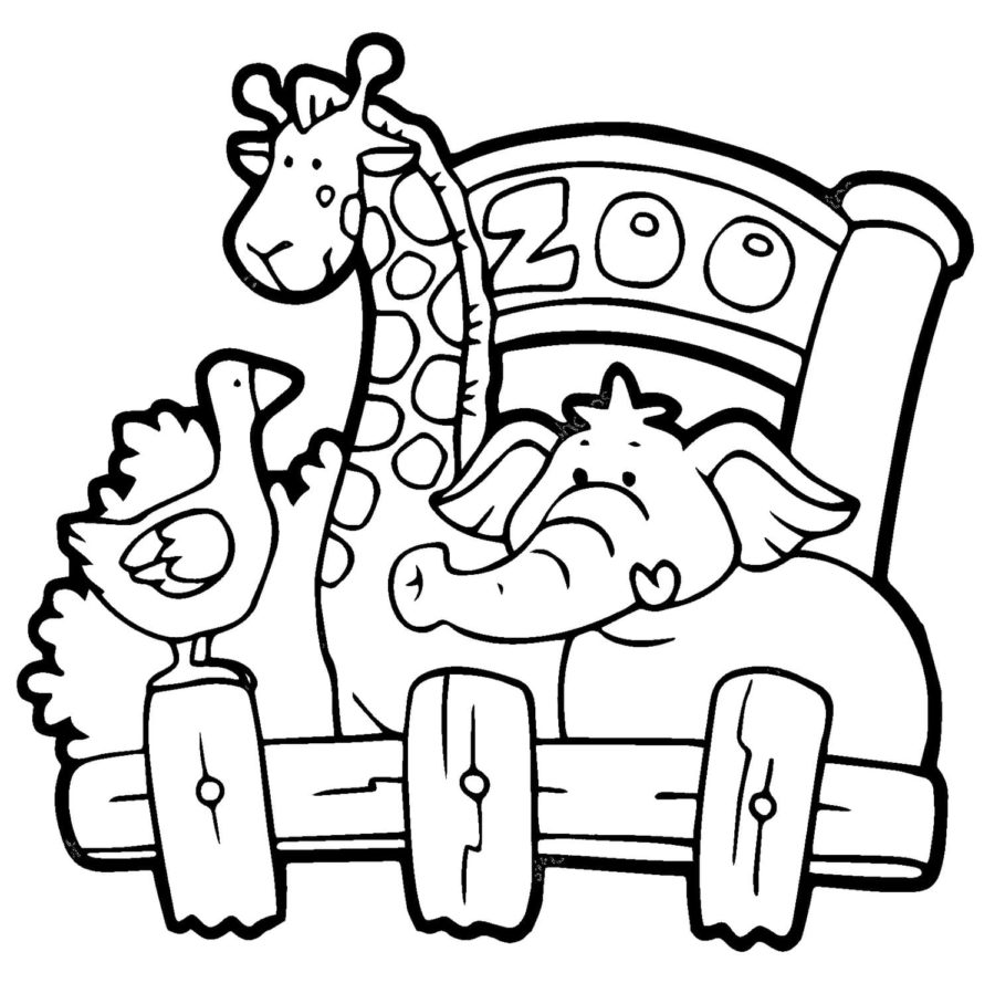 Coloriage Zoo à imprimer