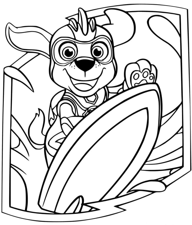 Zuma Paw Patrol Coloring Pages