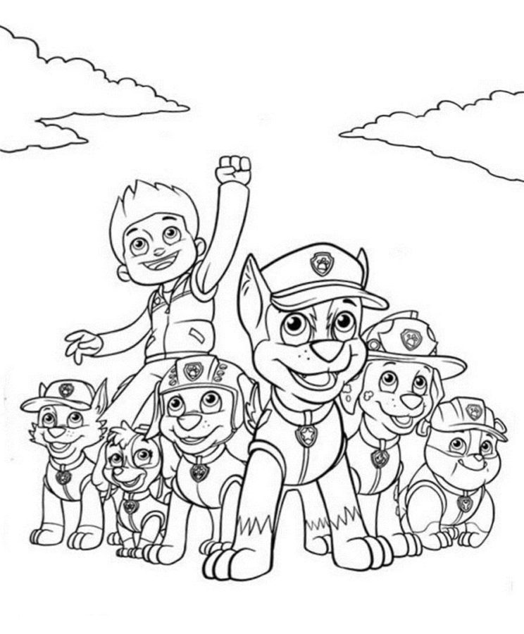 Zuma Paw Patrol Coloring Pages