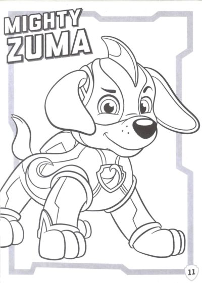Zuma Paw Patrol Coloring Pages