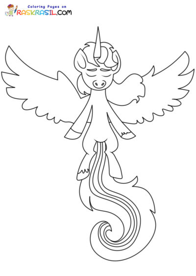 Kolorowanki Alicorn | Darmowe kolorowanki do wydruku
