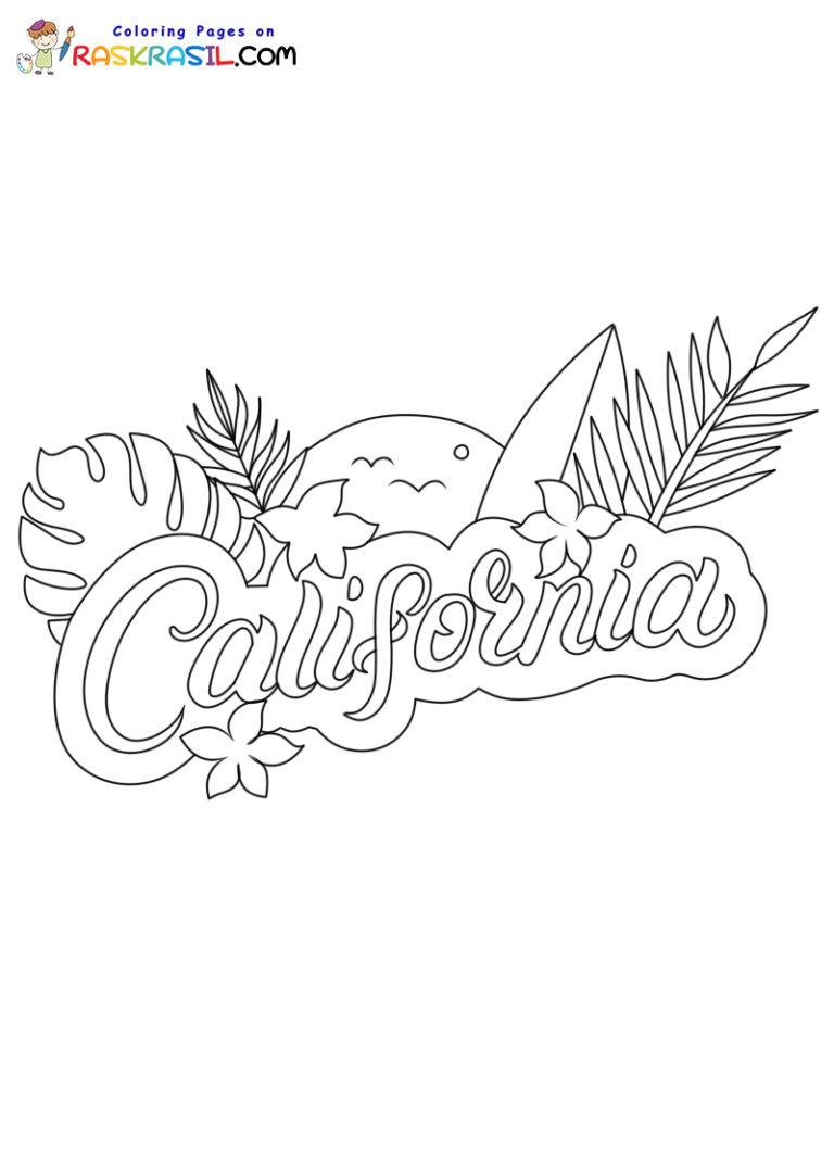 Dibujos de California para Colorear