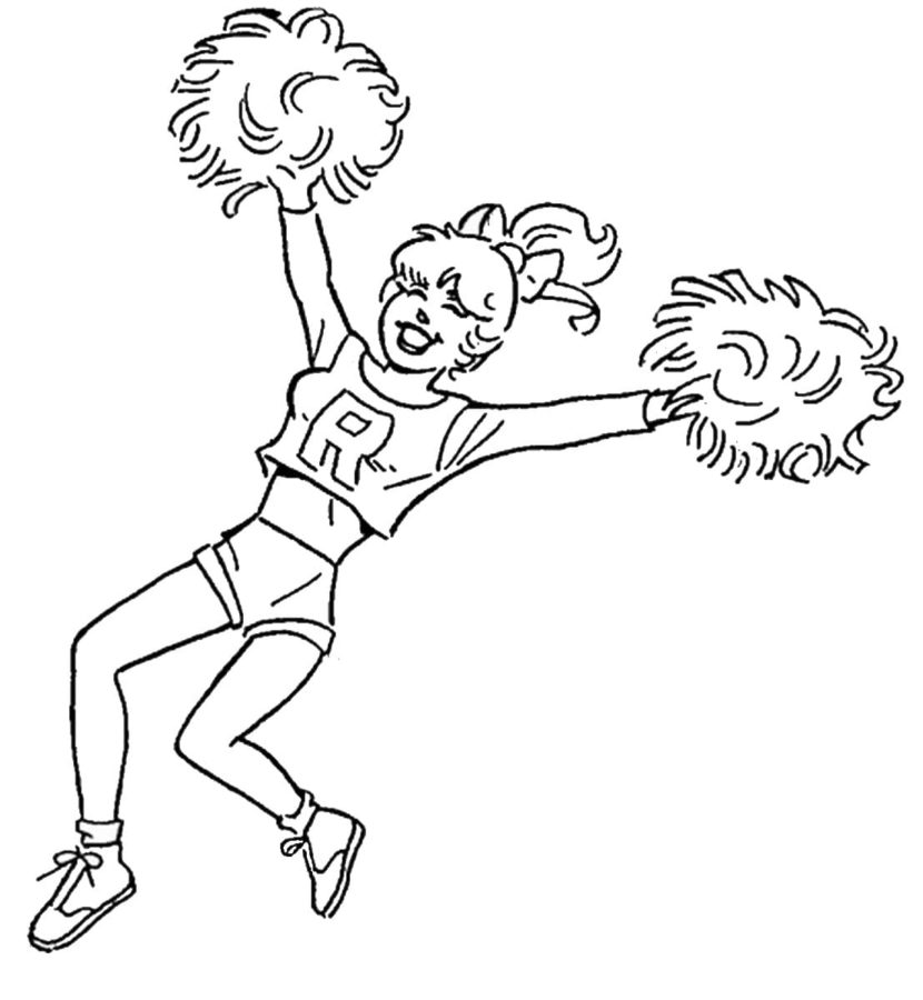 Cheerleading Coloring Pages