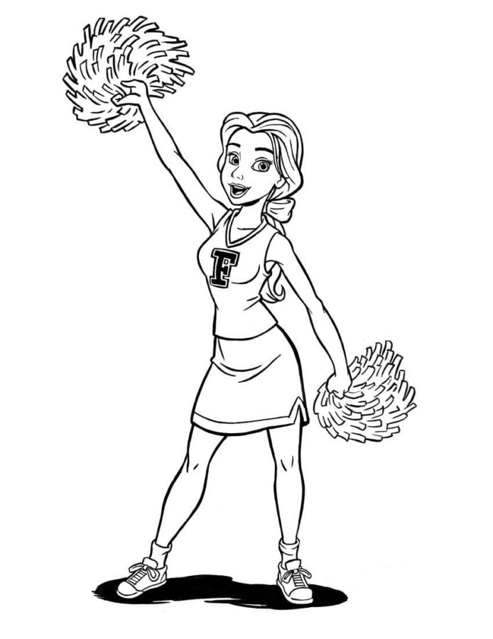 Cheerleading Coloring Pages