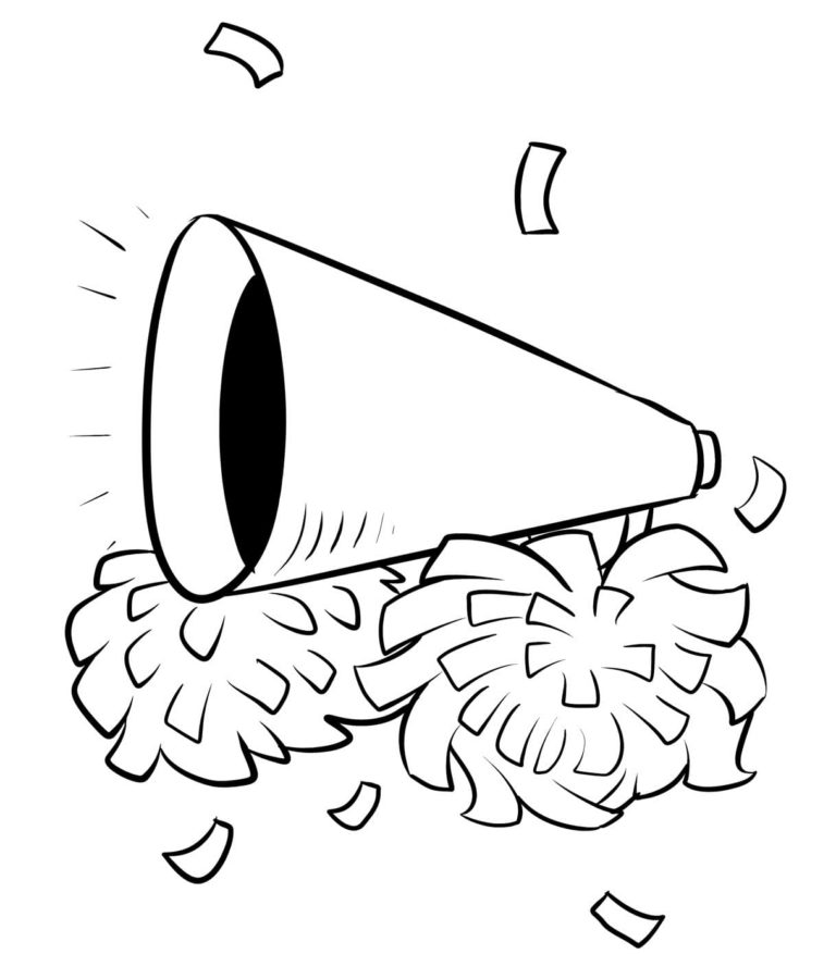 Cheerleading Coloring Pages