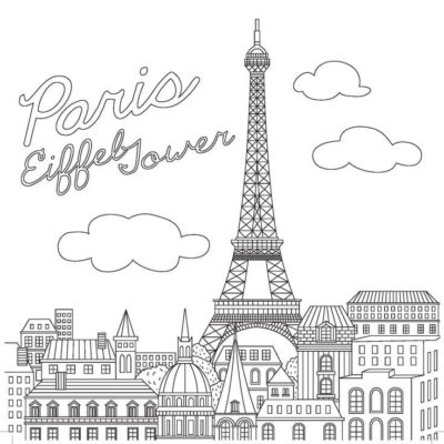 Paris Coloring Pages