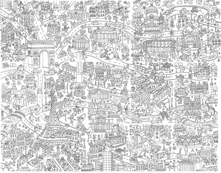 Coloriage Paris à imprimer