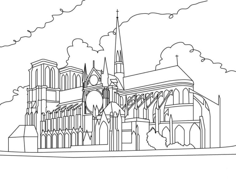 Coloriage Paris à imprimer