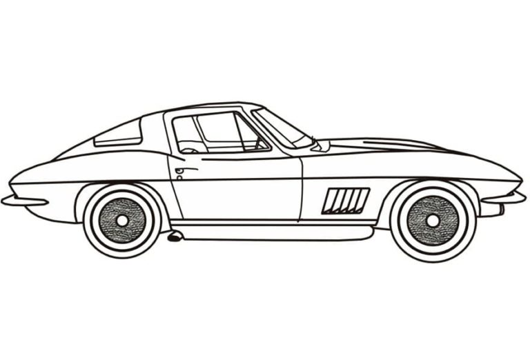 Corvette Coloring Pages