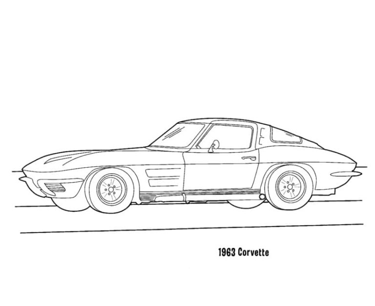 Corvette Coloring Pages
