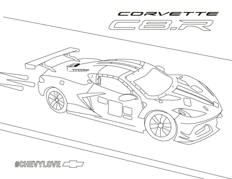 Corvette Coloring Pages