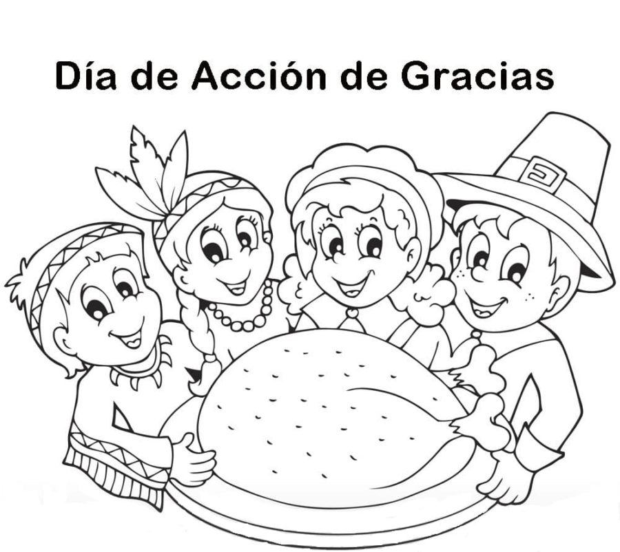 Dibujos de Día de Acción de Gracias para Colorear