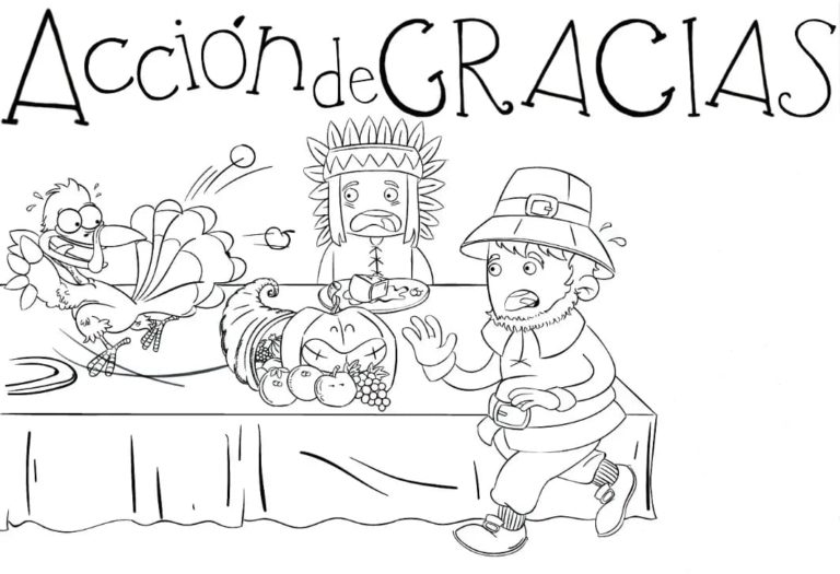 Dibujos de Día de Acción de Gracias para Colorear