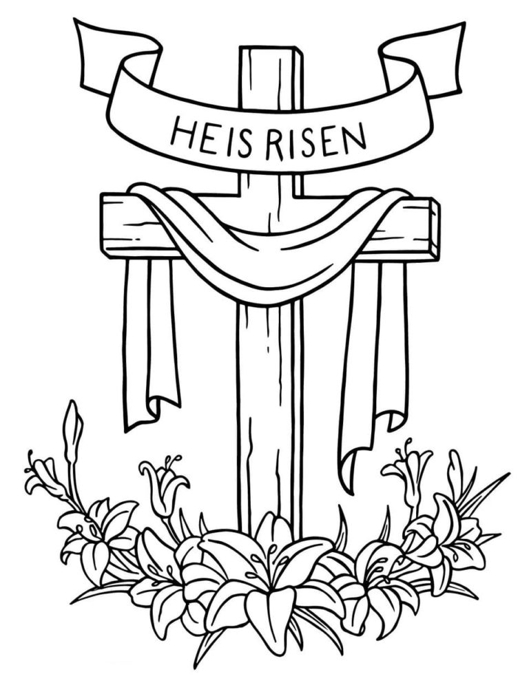 He Is Risen Coloring Pages