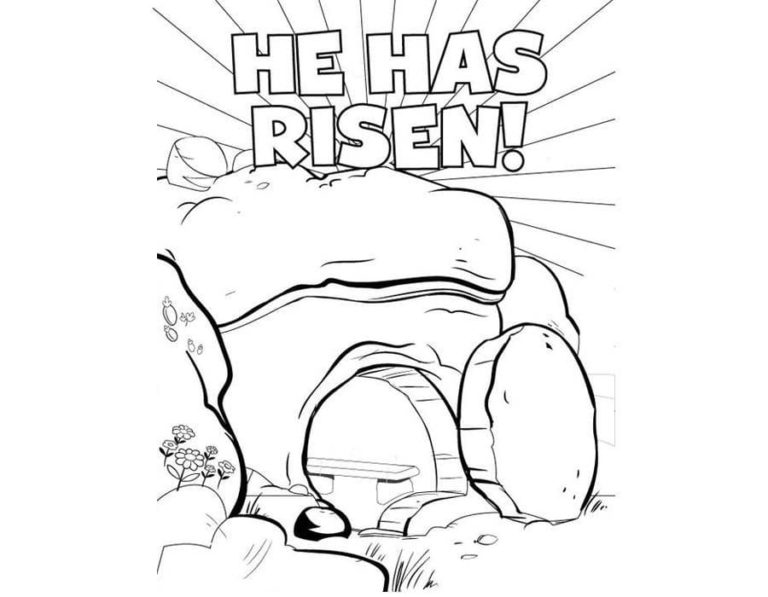 He Is Risen Coloring Pages