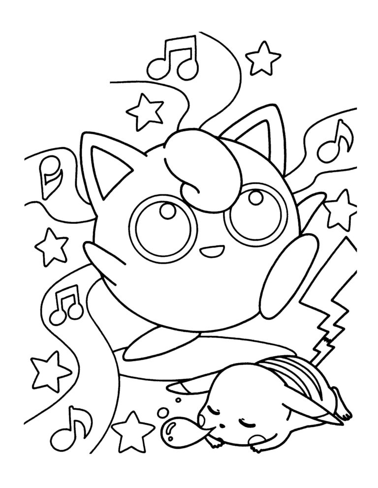 Jigglypuff Coloring Pages