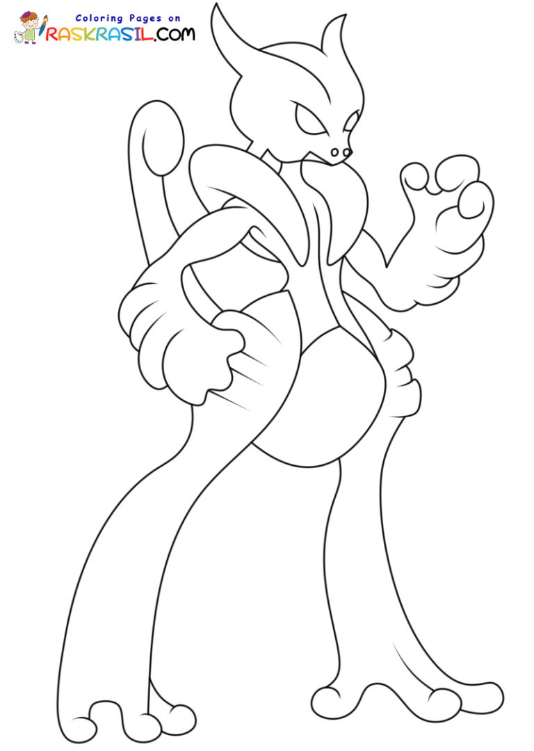 Disegni di Mewtwo da Colorare