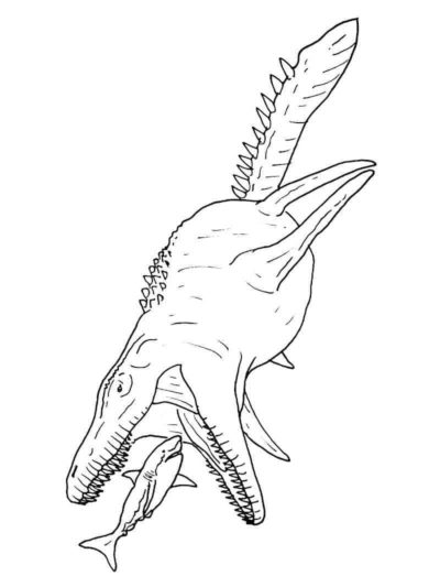 Mosasaurus Coloring Pages
