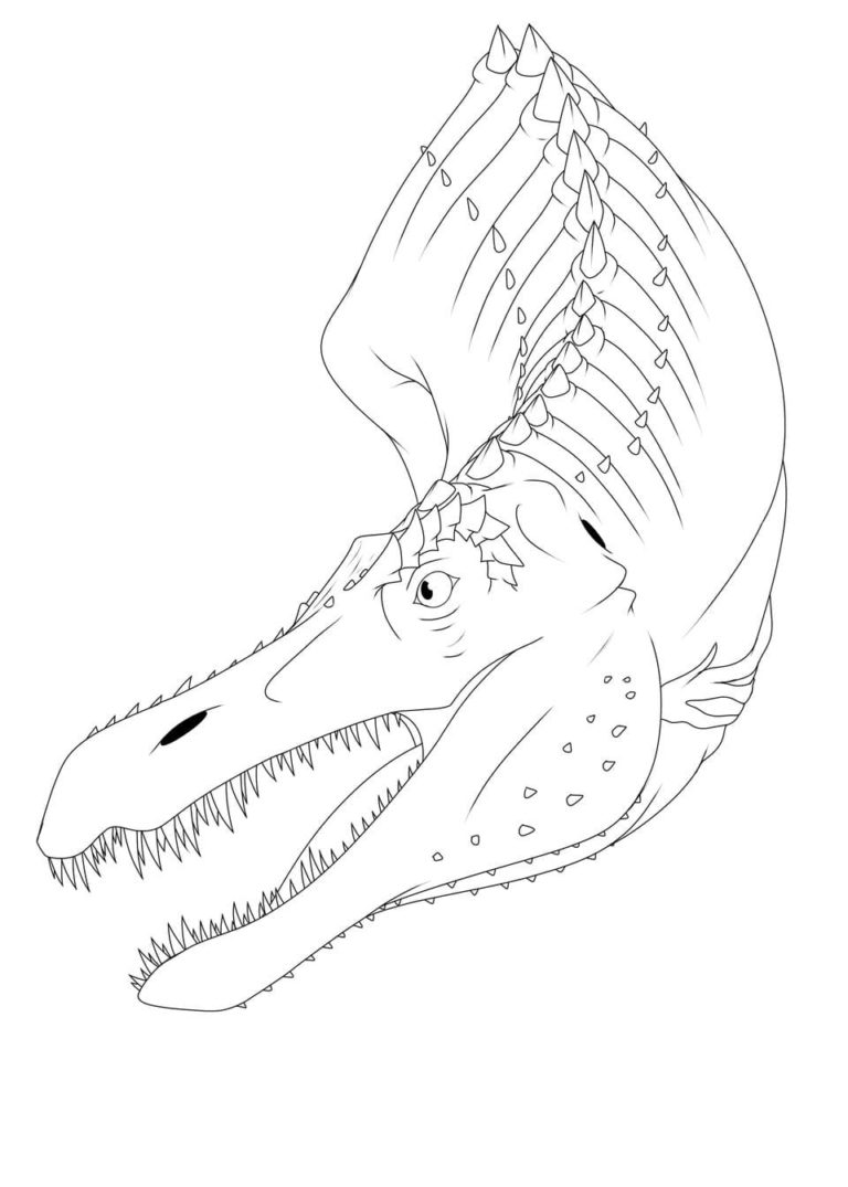 Dibujos de Mosasaurus para Colorear