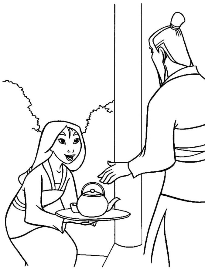 Mulan Coloring Pages