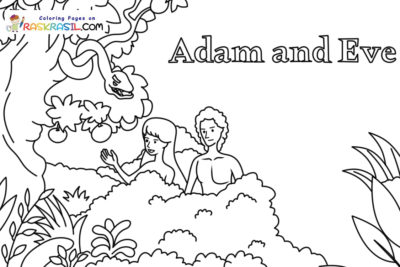 Ausmalbilder Adam und Eva | Malvorlagen zum Ausdrucken