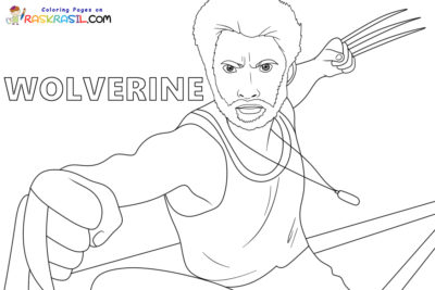 Coloriage Wolverine à imprimer