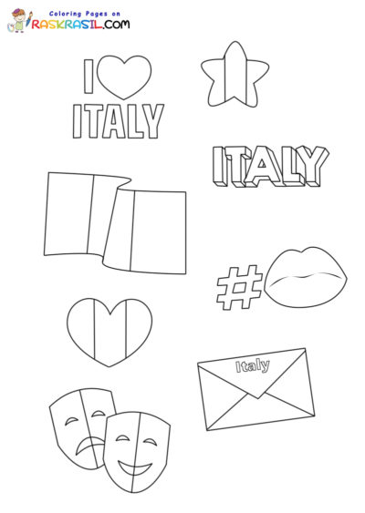 Italy Coloring Pages
