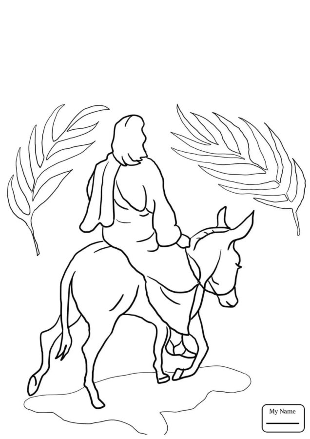 Dibujos Domingo de Ramos para Colorear