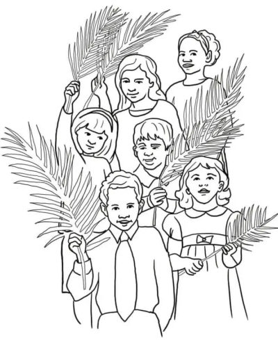 Palm Sunday Coloring Pages | Free Printables