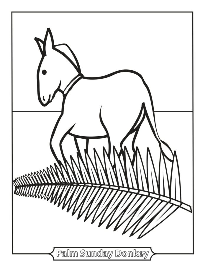 Palm Sunday Coloring Pages | Free Printables