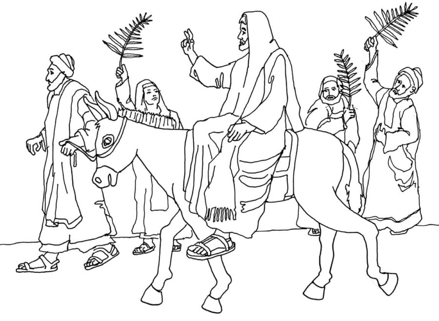 Palm Sunday Coloring Pages | Free Printables
