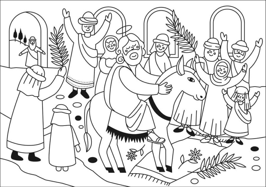 Palm Sunday Coloring Pages | Free Printables