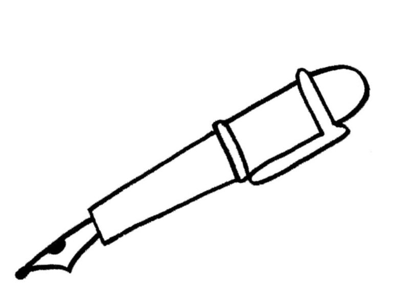 Coloriage Stylo à imprimer