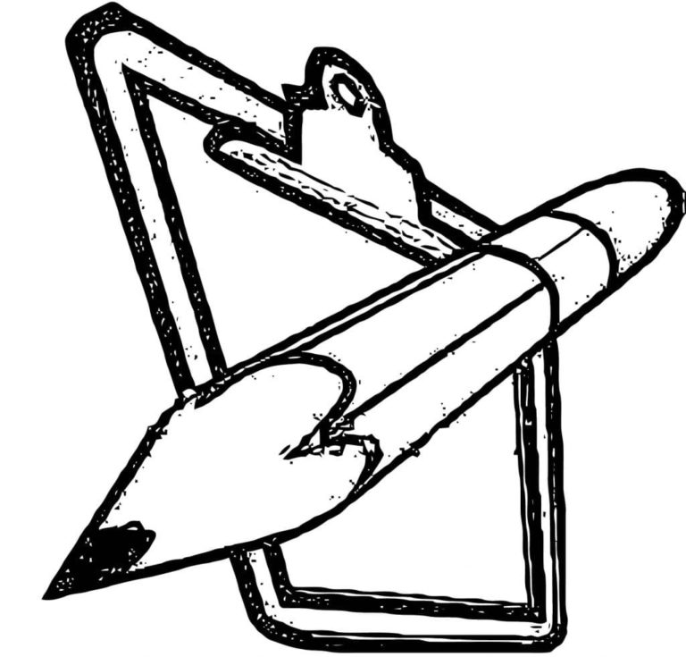 Pencil Coloring Pages