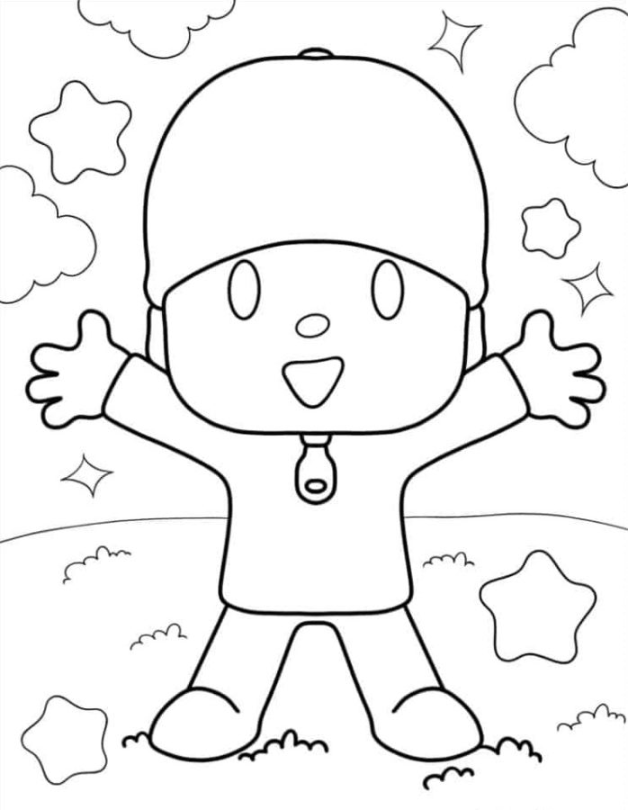 Pocoyo Coloring Pages