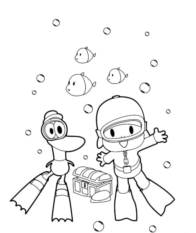 Pocoyo Coloring Pages