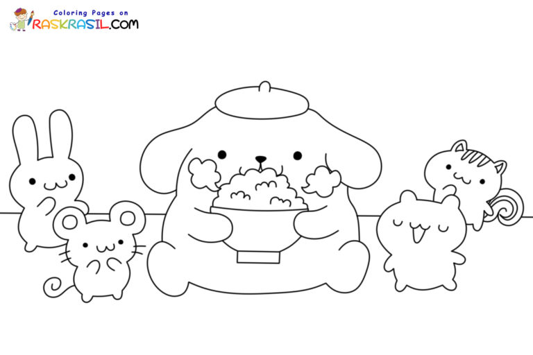 Pompompurin Coloring Pages