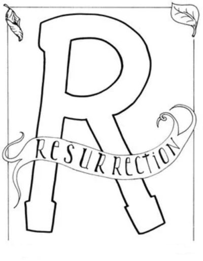 Resurrection Coloring Pages