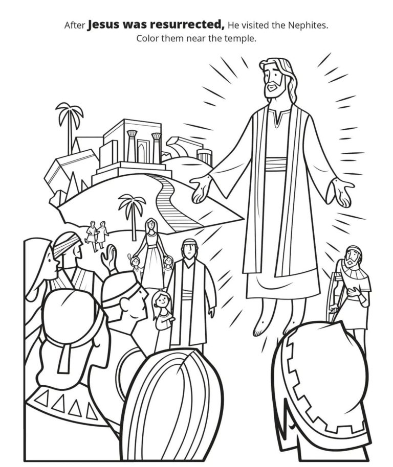 Resurrection Coloring Pages