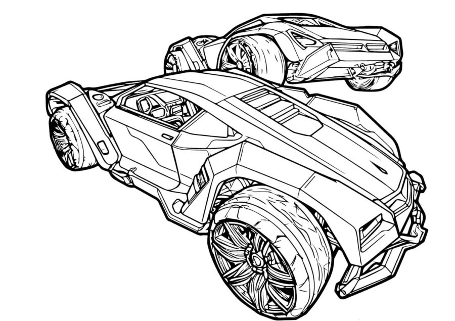 Rocket League Coloring Pages