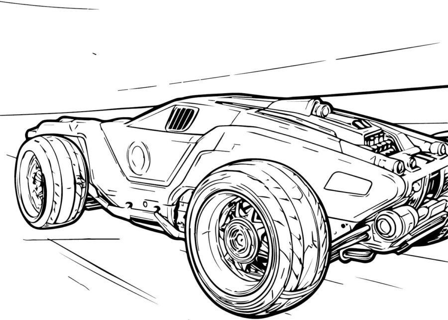Rocket League Coloring Pages