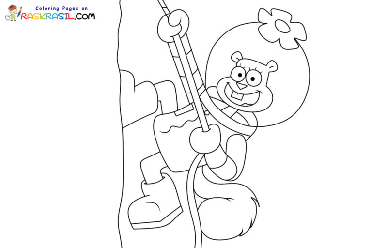 Sandy Cheeks Coloring Pages