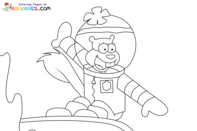 Desenhos de Sandy Bob Esponja para Colorir